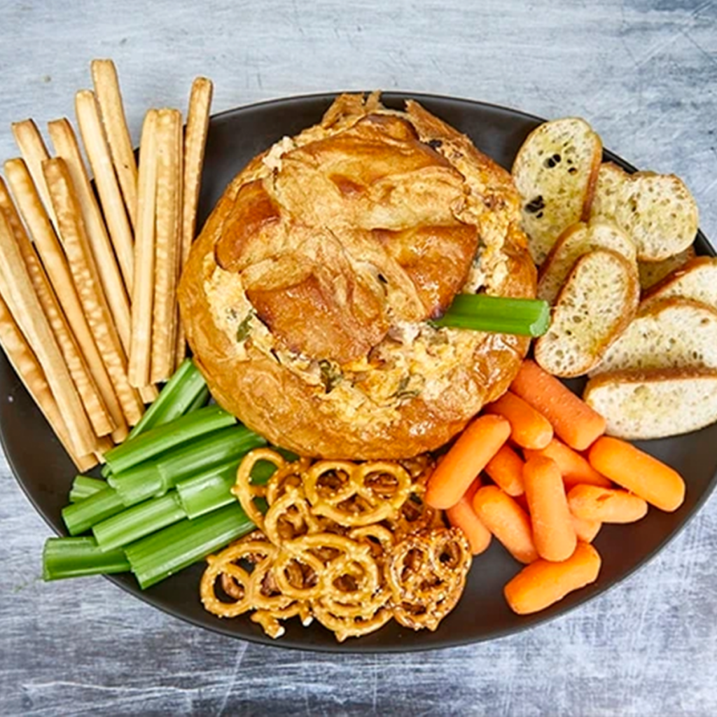 Smoked BBQ Chicken Bacon Ranch Bread Bowl - Yoder Smokers